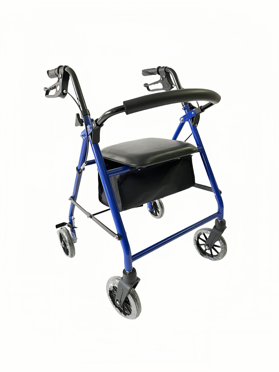 Steel Lightweight Walker Rollator For Elderly Blue | Shop Today. Get it ...
