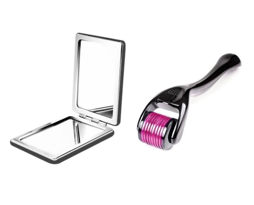 Rectangular Compact Mirror & 540 Titanium Derma Roller | Shop Today ...