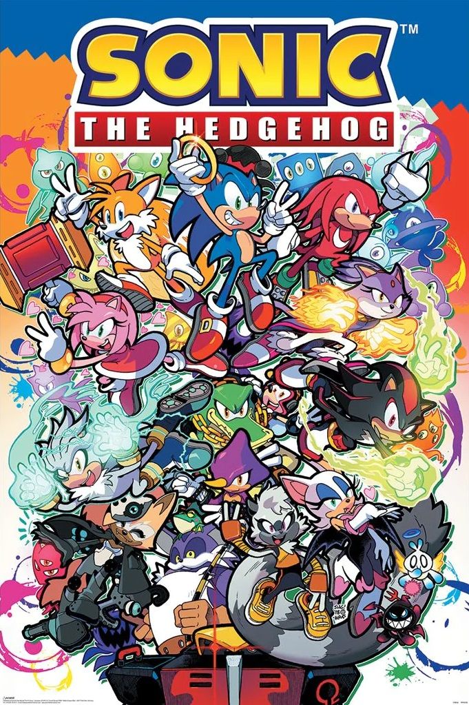 Sonic The Hedgehog (Sonic Comic Characters) Poster | Shop Today. Get it ...