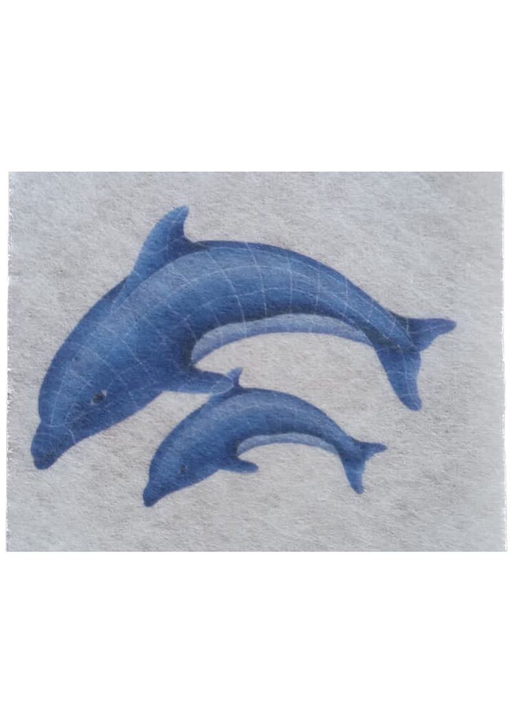 Fibre Glass Mosaic Double Dolphin Motif | Shop Today. Get it Tomorrow ...