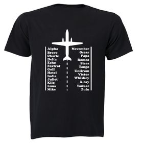 Pilot Alphabet Code - Adults - T-Shirt | Shop Today. Get it Tomorrow ...