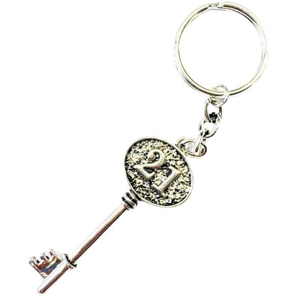 Unisex Equilibrium Oval 21st Keepsake Keyring - The Key to Adulthood ...