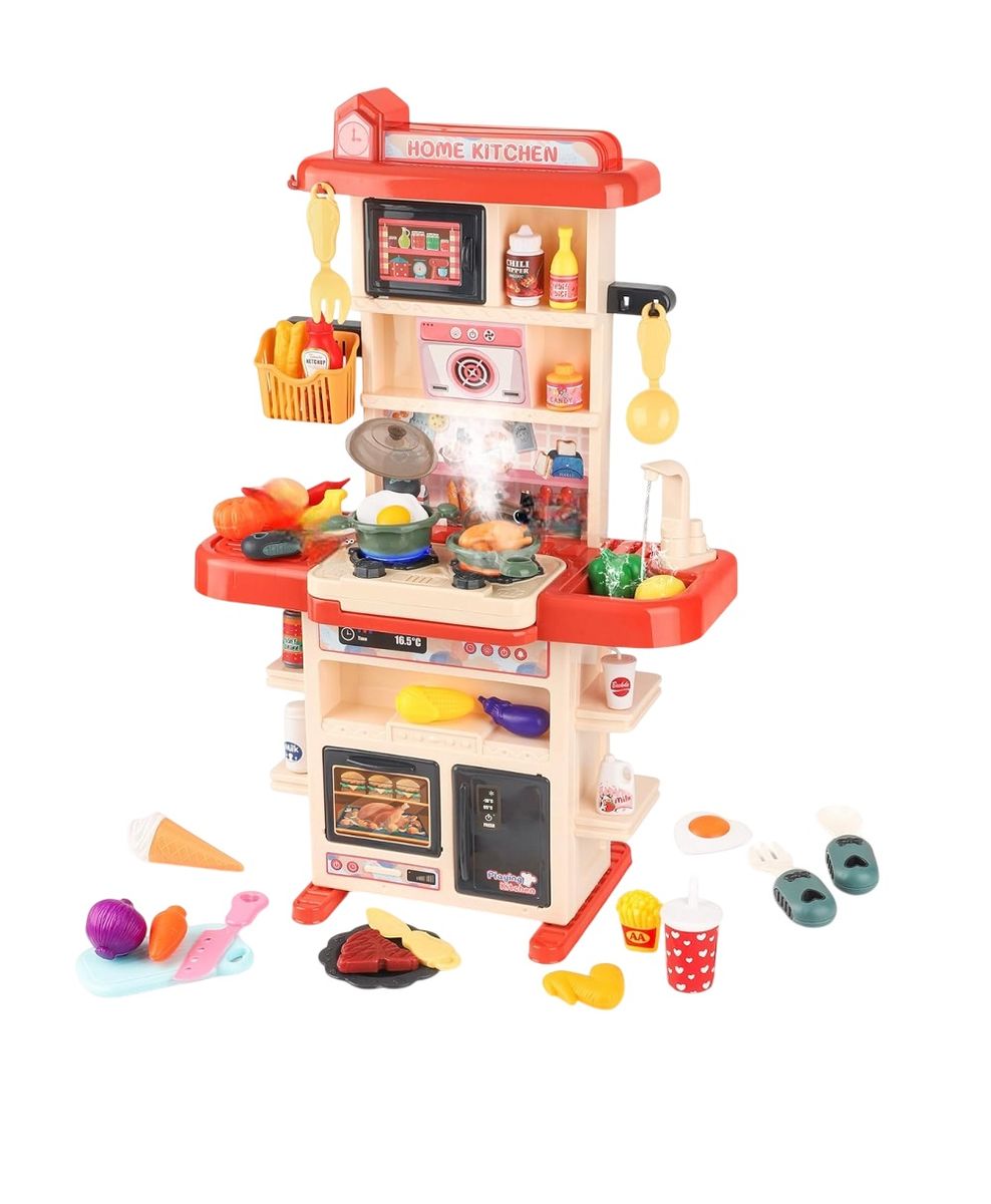 Boss Interactive Kids Kitchen Play Set With 43Piece&Realistic Sound ...
