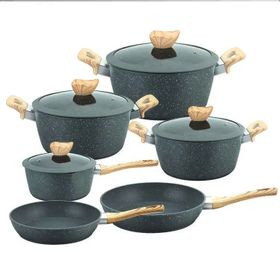 Non-Stick Aluminium 10 Piece Pot Set | Shop Today. Get it Tomorrow ...