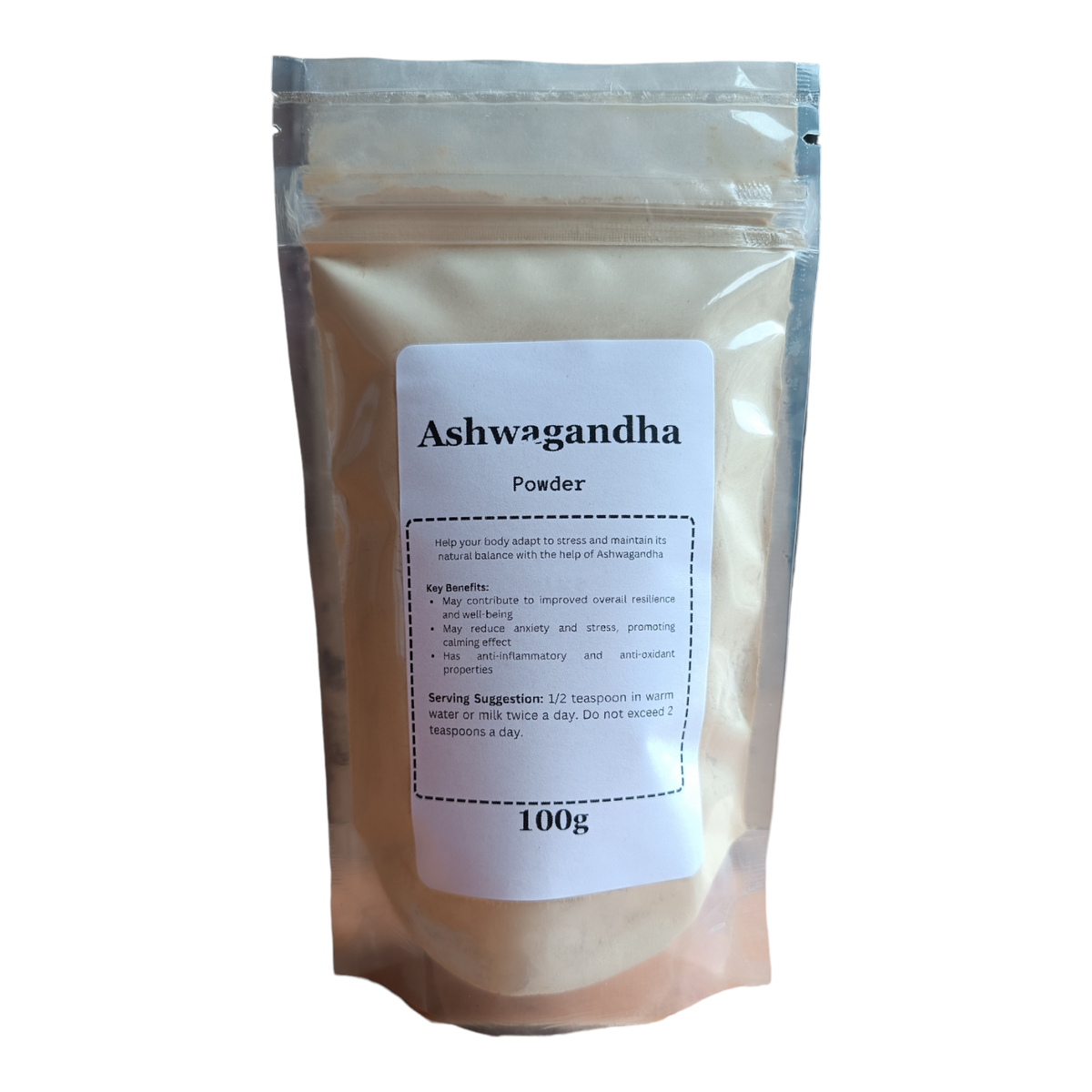 Ashwagandha Natural Powder For Resilience and Stress relief 100g | Shop ...