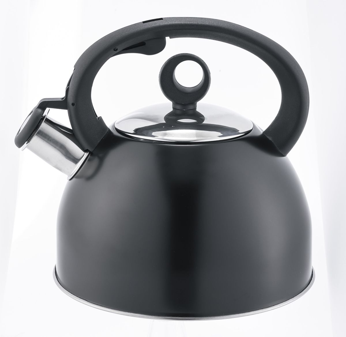 Goldair Stainless Steel Black Whistling Gas 2.5 L Kettle | Shop Today ...