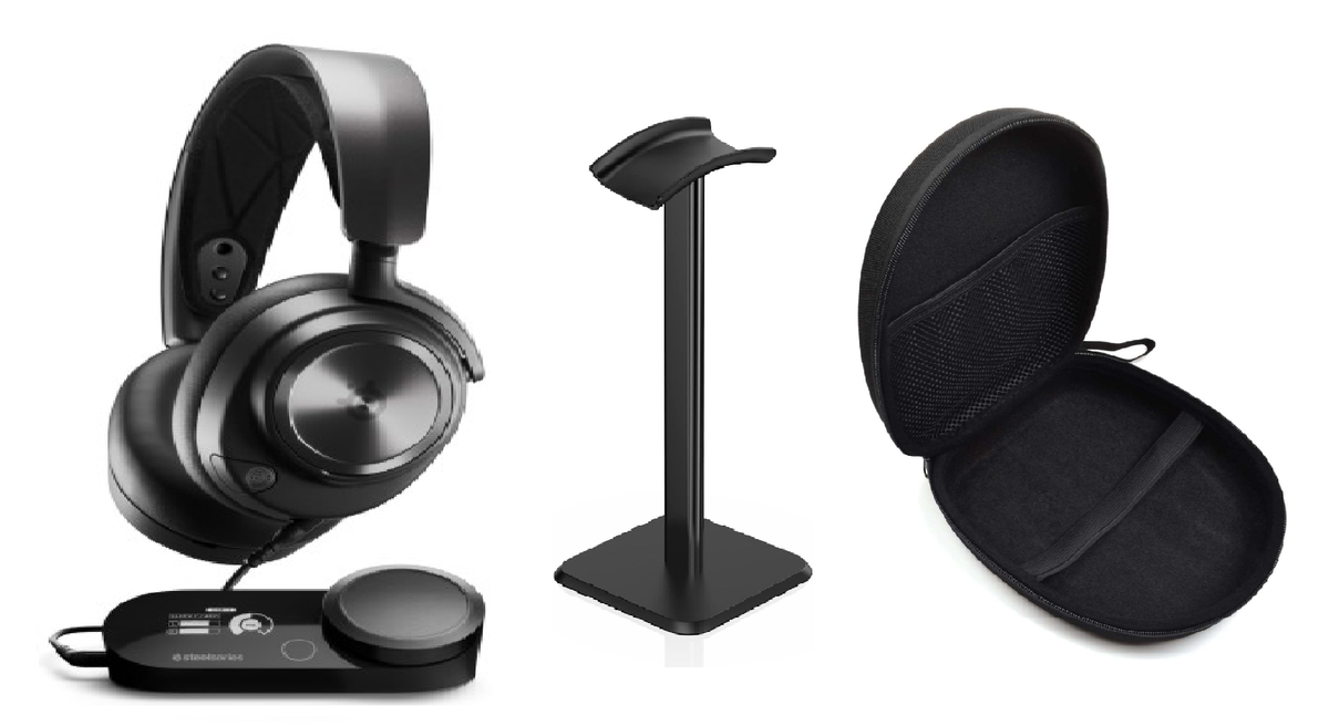 SteelSeries Arctis Nova Pro Black Wired Gaming Headset + CS Stand ...