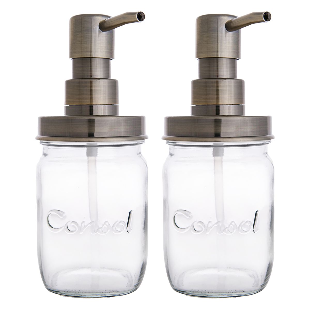 Consol Jars with Bronze Pumps 2 Pack, 375ml | Shop Today. Get it ...
