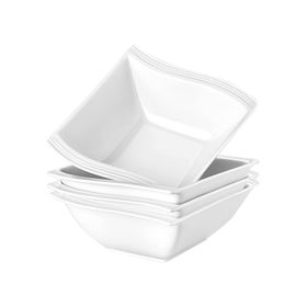 Dream Home Porcelain Square Serving Bowl 18cm - Set of 4 | Shop Today ...