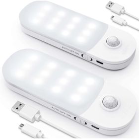USB Rechargeable 24 LED Night Light Motion Sensor – 2 Pack | Shop Today ...