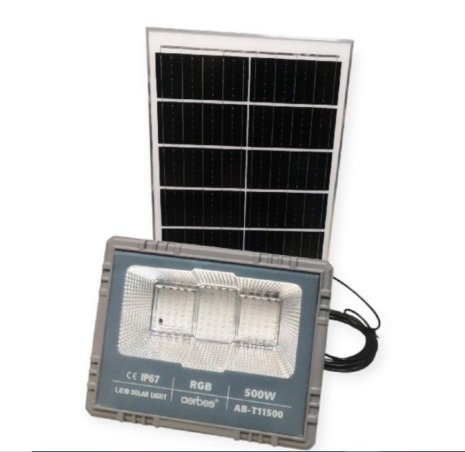 Aerbes AB-T11500 500W RGB Solar Flood Light 114LED With Remote Control ...