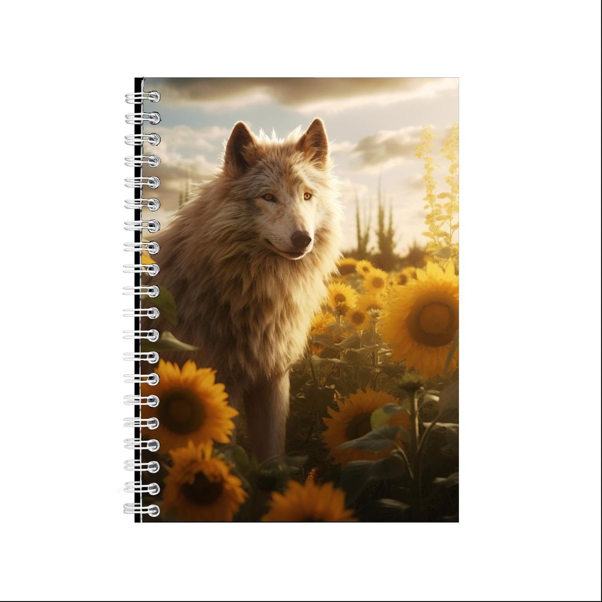 Sunflower Wolf 1 A5 Spiral Notepad Book | Shop Today. Get it Tomorrow ...