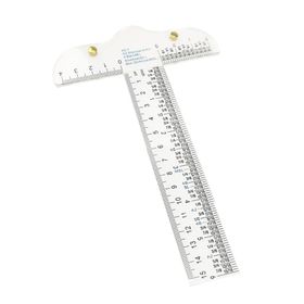 Craft DIY Transparent T-shaped Architect Ruler Measuring Tool (15cm ...