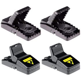Mouse Trap, 4 Packs Reusable Mice Snap Traps for Indoors | Shop Today ...