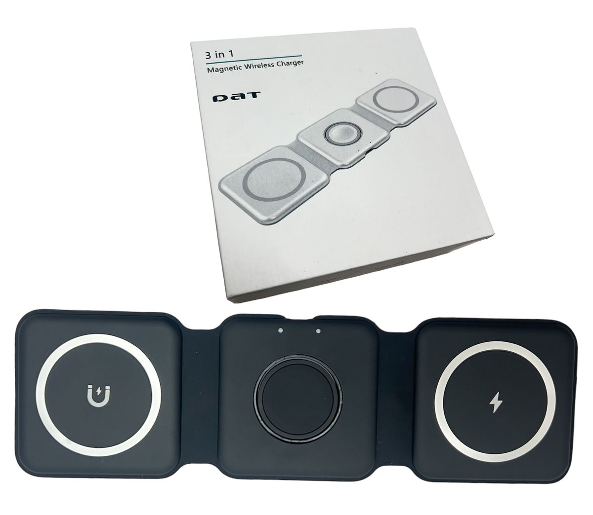 Dat Portable 3 in 1 Magnetic Wireless Charger-Black | Shop Today. Get ...