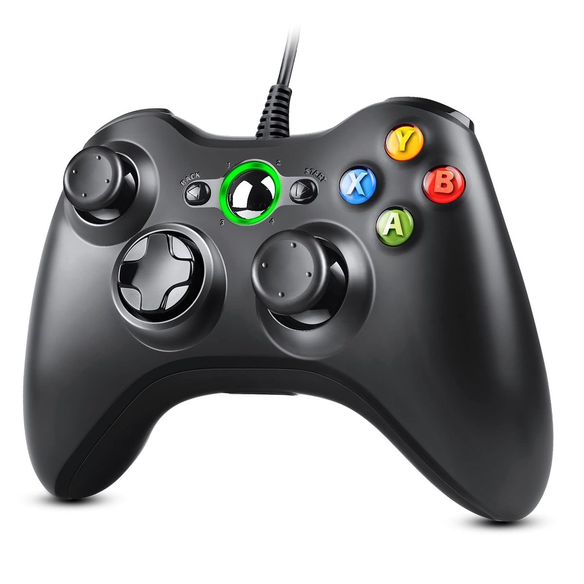 Xbox 360, Game Controller for 360 with Dual-Vibration Usb Turbo by ( GD ...