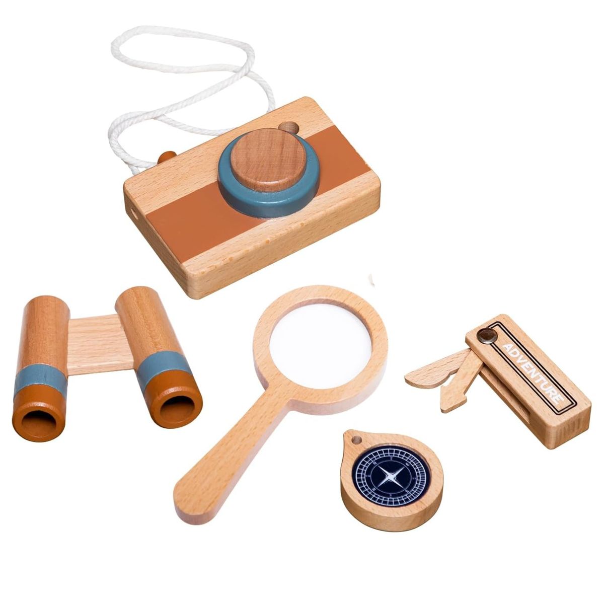 Montessori HelloWorld Kids Wood Outdoor Play Explorers Toy Set | Shop ...