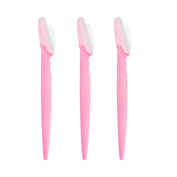 High Quality 3 Pieces Facial Razors With Protective Cover - Pink | Shop ...