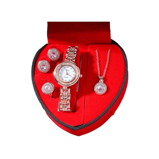 Ladies Watch And Jewellery Set With Beautiful Box | Shop Today. Get it ...