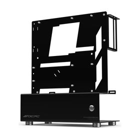 OCPC Micro M-ATX Open Air Computer Chassis - No PSU - Supports ATX PSU ...