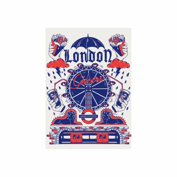 London Fun Blue - A1 Poster | Shop Today. Get it Tomorrow! | takealot.com