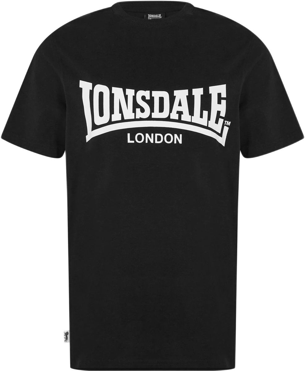 Lonsdale - Men's Essentials Logo Tee - Black (Parallel Import) | Shop Today. Get it Tomorrow ...