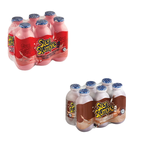 Steri Stumpie Chocolate & Strawberry Flavoured Low Fat Milk (12x350ml ...