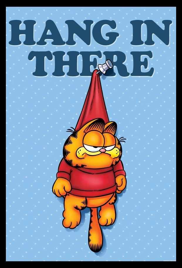 Garfield - Hang In There Poster with Black Frame | Shop Today. Get it ... Garfield - Hang In There Poster with Black Frame | Shop Today. Get it ...