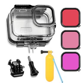 Action Camera Waterproof Case with 3 Lenses - for GOPRO 9/10/11/12 ...