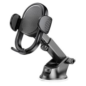 Car Phone Holder 360 Rotation with Suction Cup, Stable Gripper Arm Lock ...