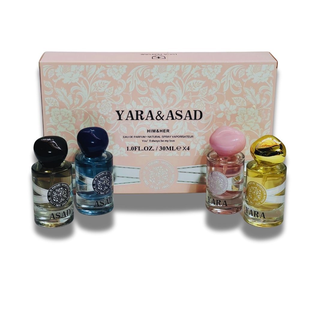 Yara & Asad - Him & Her 4 Perfume Gift Set for Couples by Luca Perfumes ...