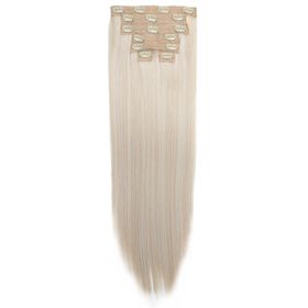 Magic Clip In Alethia 20 Inch 7 Piece 160G Straight Wig Hair Extensions ...