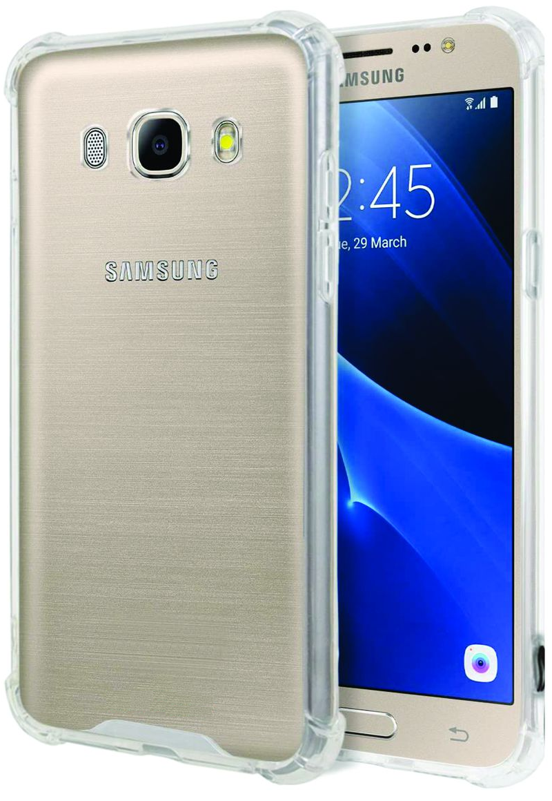 Clear Shockproof Protective Case for Samsung J5 - Anti-Burst Cover ...