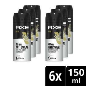 AXE Gold Antiperspirant Deodorant Body Spray 6x150ml | Shop Today. Get ...