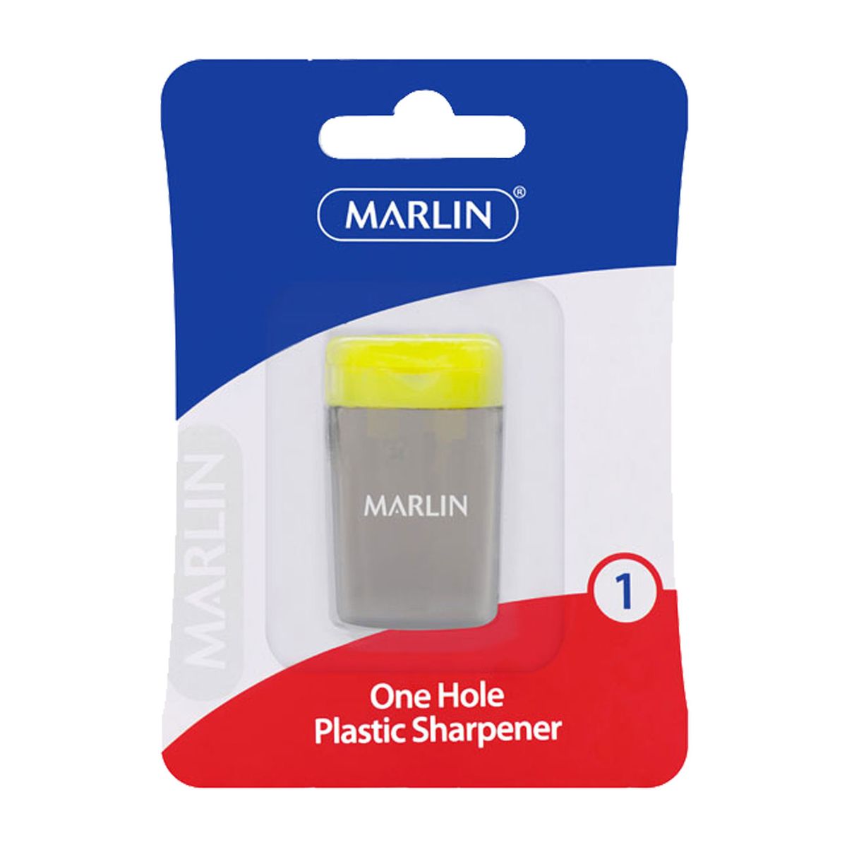 Marlin - 1 Hole Plastic Sharpener With Container For Shavings (Pack Of ...