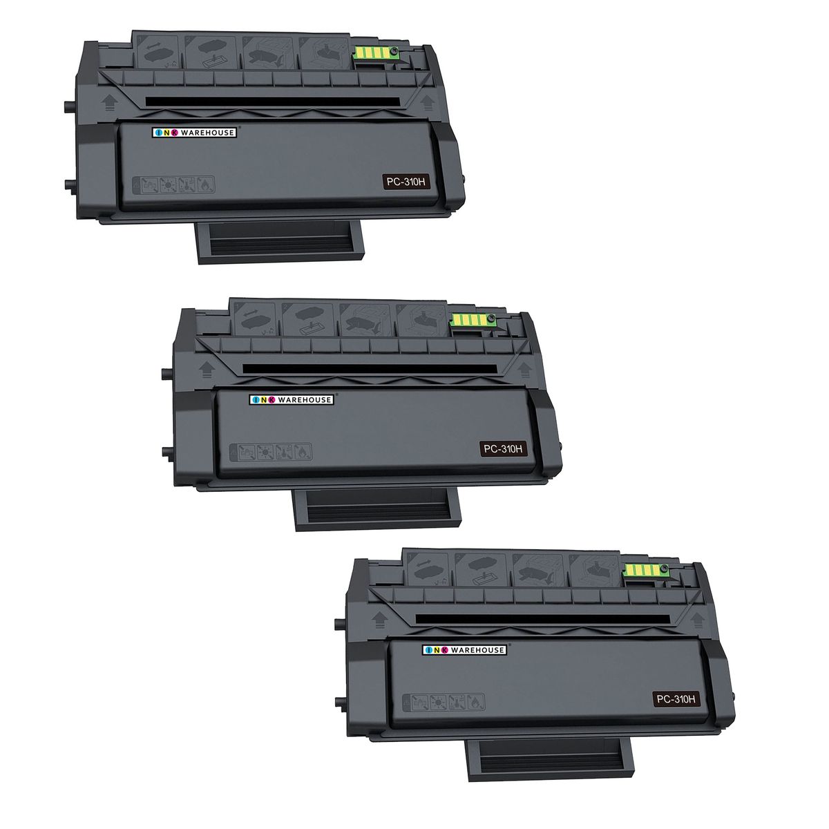 INKWAREHOUSE COMPATIBLE Pantum PC310H / 310 / PC-310 CARTRIDGE(PACK X 3 ...