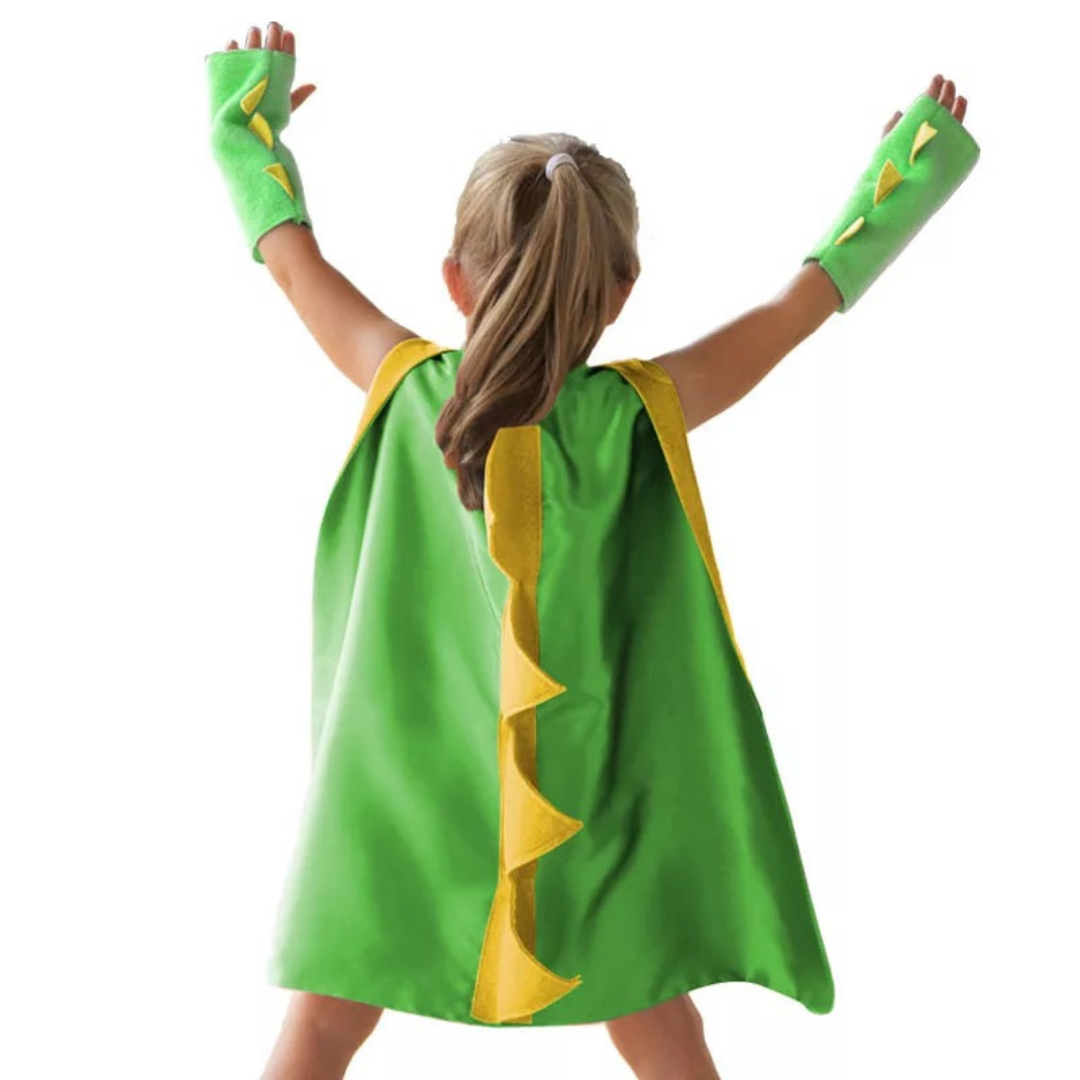 Green and Yellow Dinosaur Cape and Cuff Set | Shop Today. Get it ...