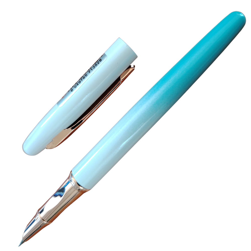 Gradient Metal Fountain Pen with 0.38mm Nib and Refillable Ink ...