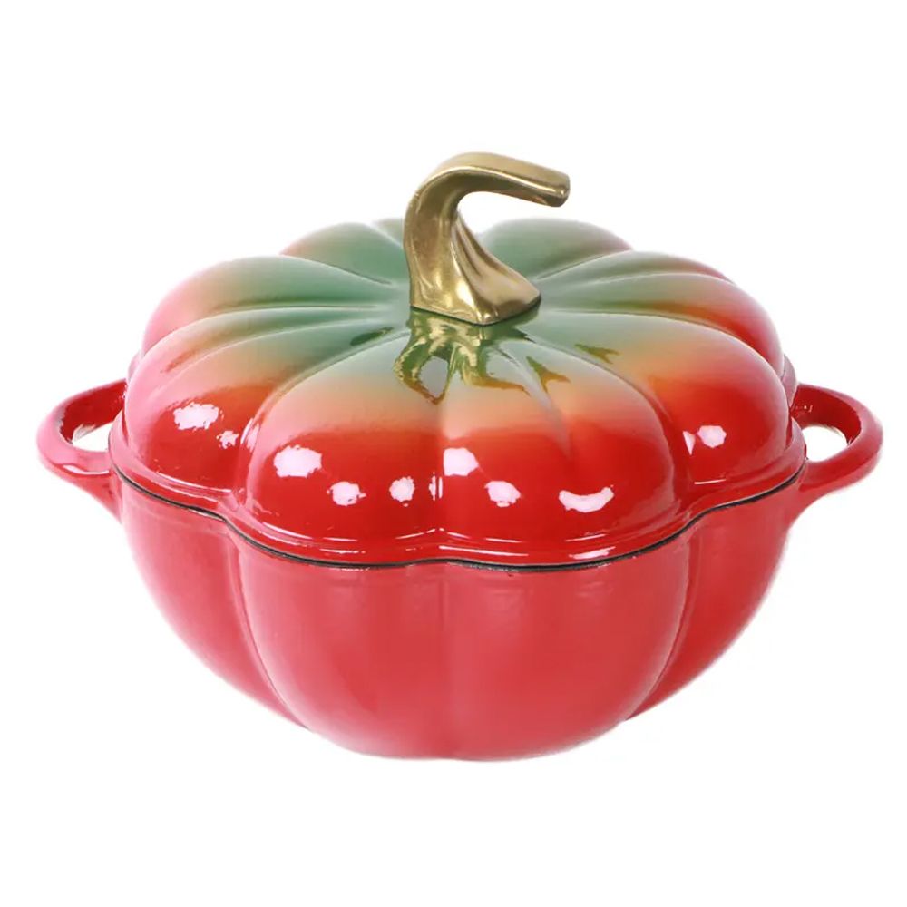 Popular Pumpkin-Shaped Cast Iron Pot, Enamel Cookware - 3Ltr | Shop ...