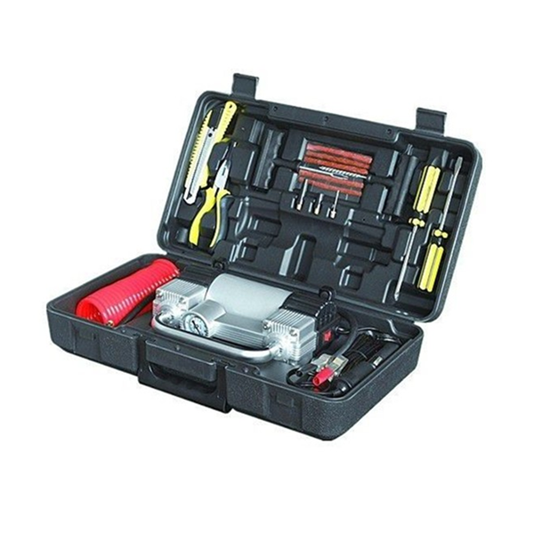 Double Cylinder Metal Air Compressor and Tool Kit | Shop Today. Get it ...