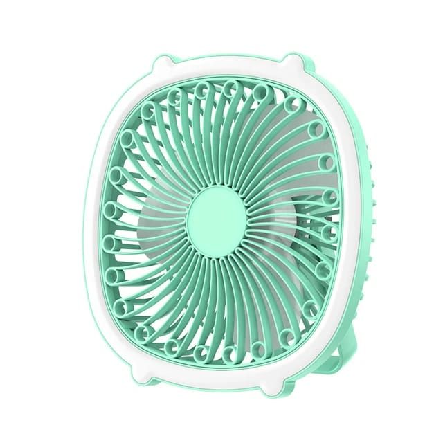 Portable USB Charging Mini Electric Fan Table Lamp Ceiling Light | Shop ...