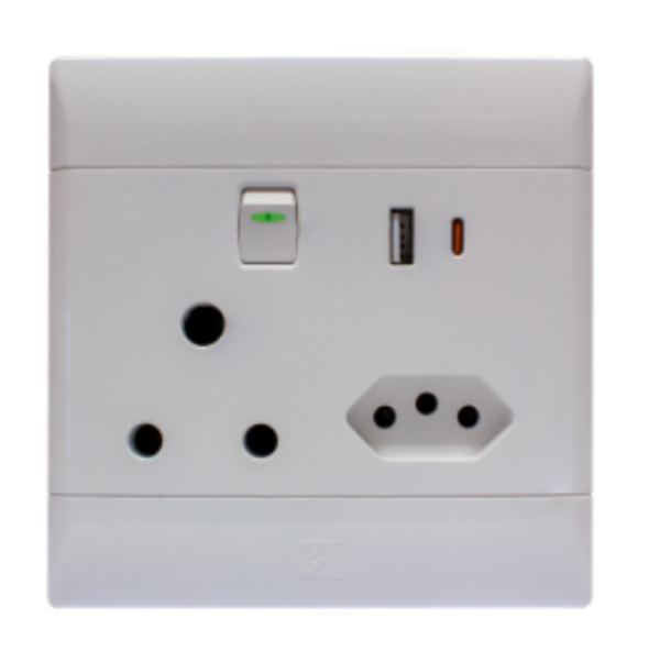 CBI USB-C Socket Outlet White | Shop Today. Get it Tomorrow! | takealot.com