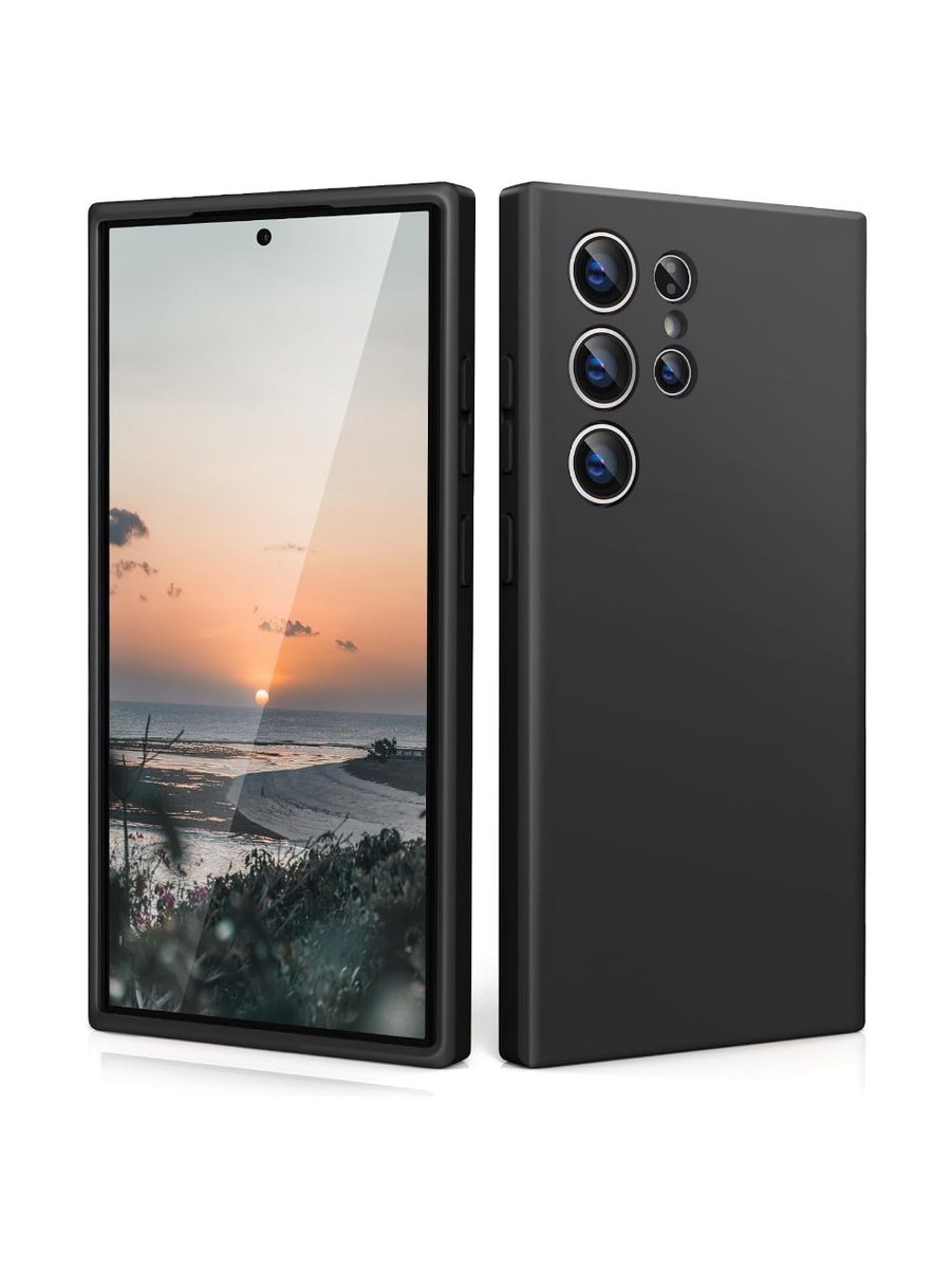 Liquid Silicone Back Case For Samsung Galaxy S24 Ultra- Black | Shop Today. Get it Tomorrow ...