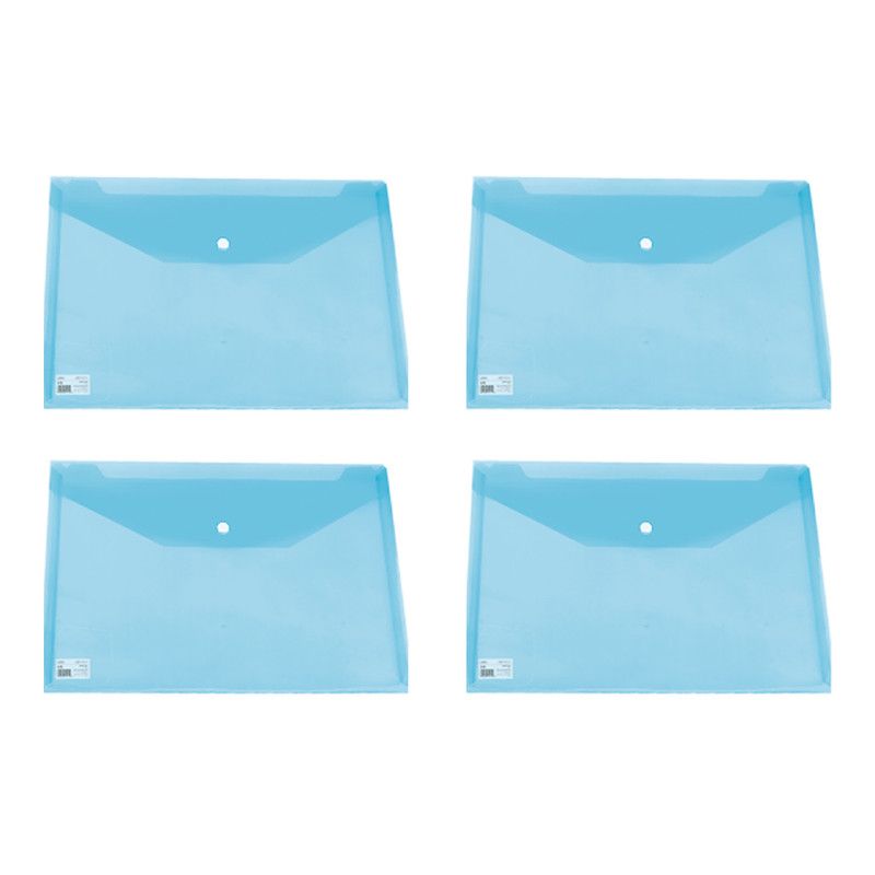 Deli - Transparent Blue A4 Carry Folder - 4 Pack | Shop Today. Get it ...