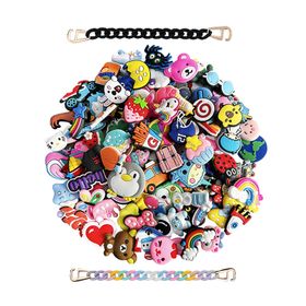 102pcs PVC Mixed Shoe Charms For Shoe Decorations With Chains | Shop ...