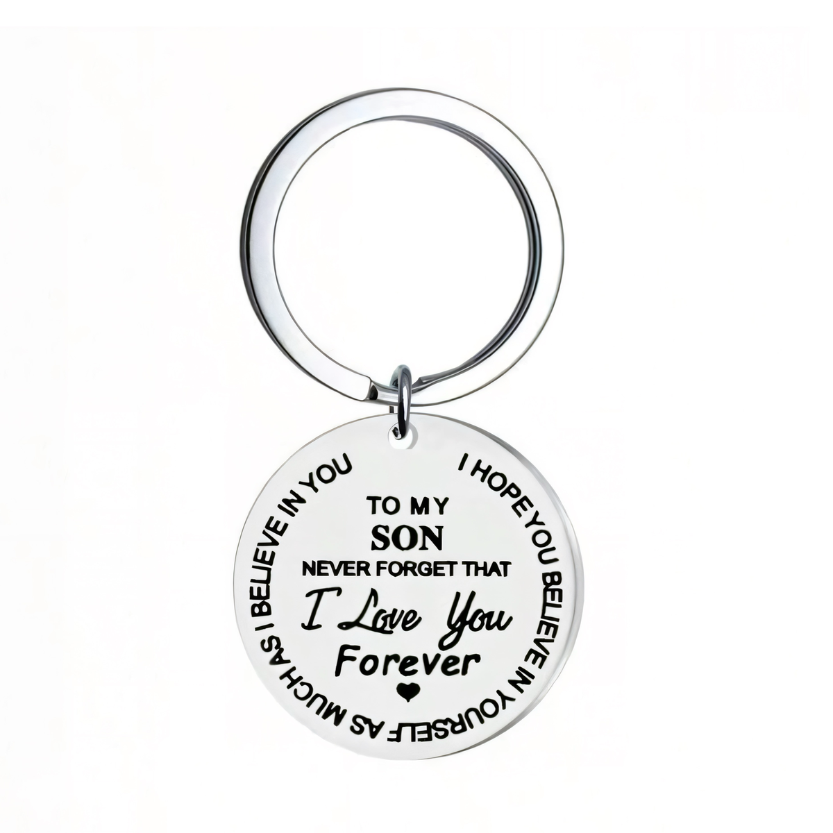 Stainless Steel Keychain for Son - Engraved Message | Shop Today. Get ...