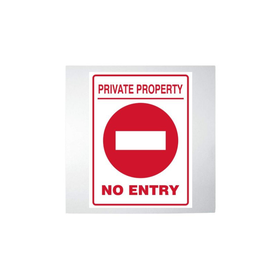 Private Property No Entry Sign 290x290 | Shop Today. Get it Tomorrow ...