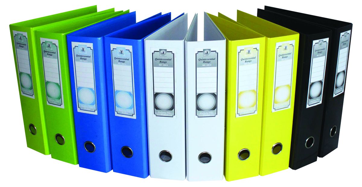 Files 10 Pack Quintessential Lever Arch Assorted | Shop Today. Get it ...