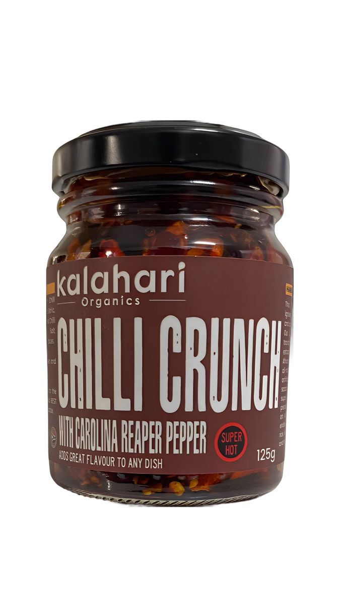 Kalahari Organics Carolina Reaper Chilli Crunch Oil -125g | Shop Today. Get it Tomorrow ...