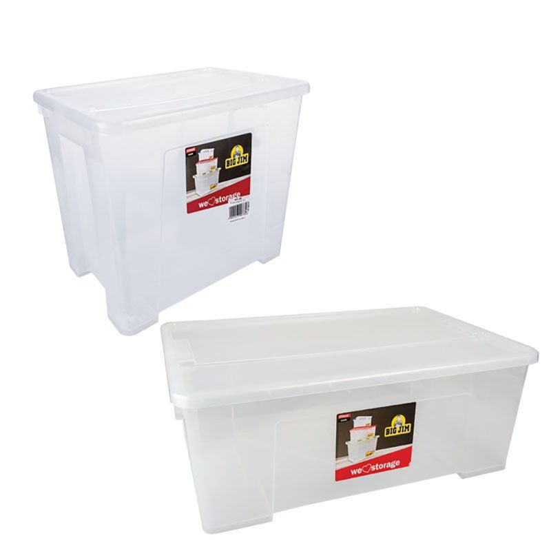 Bulk Pack x 2 Storage Box Clear Alpha 20L 38x26x29cm | Shop Today. Get ...